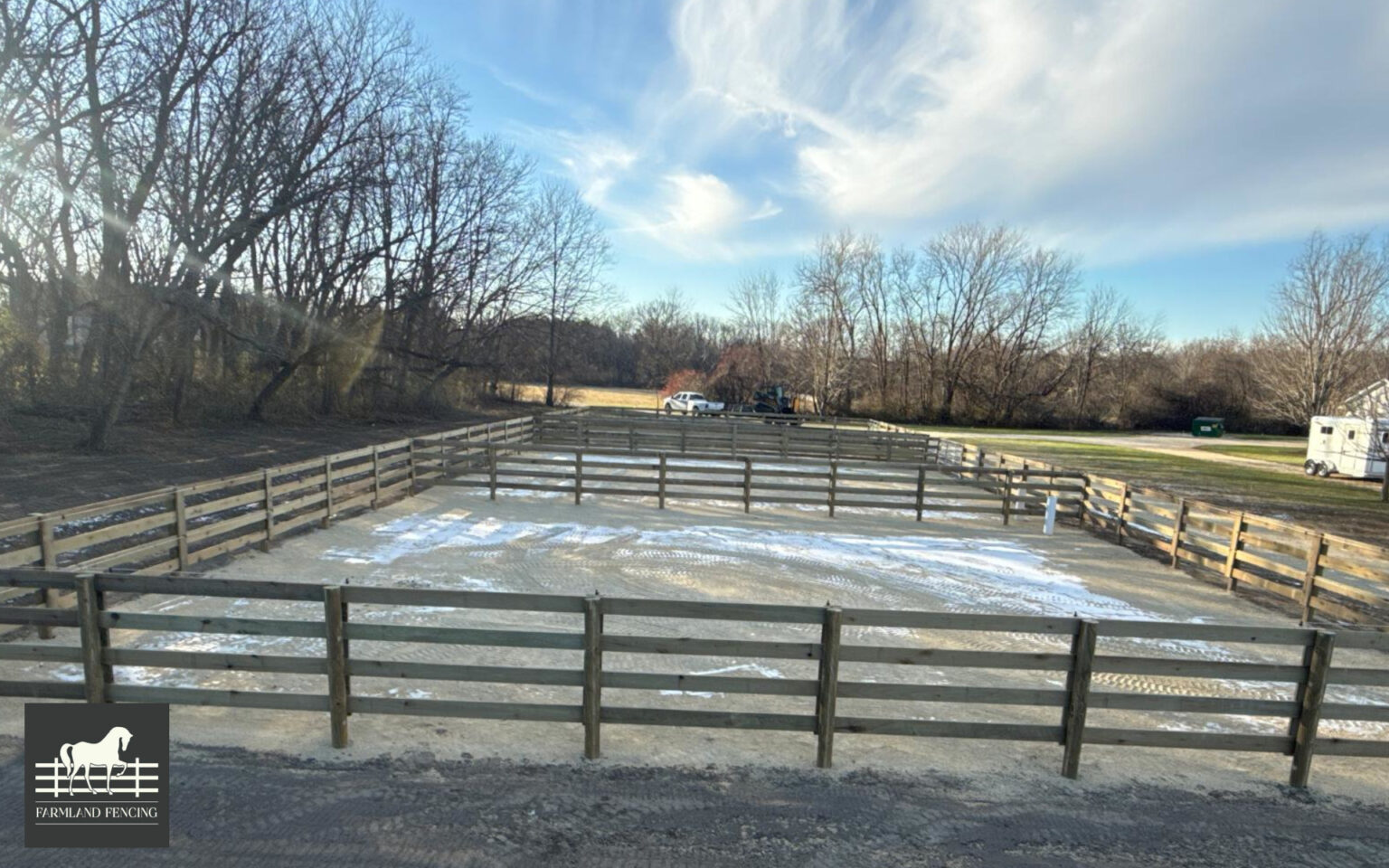 Horse Corral Fencing - Farmland Fencing LLC